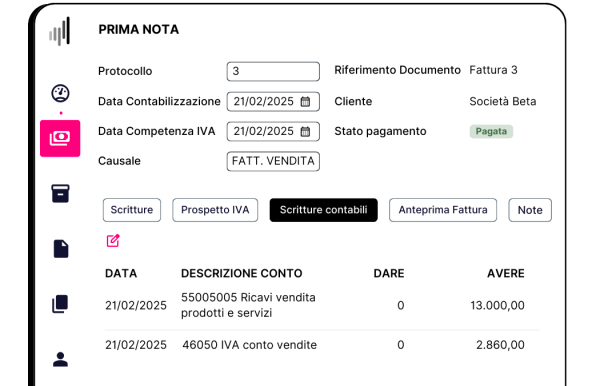 Prima Nota Automatica | BPilot